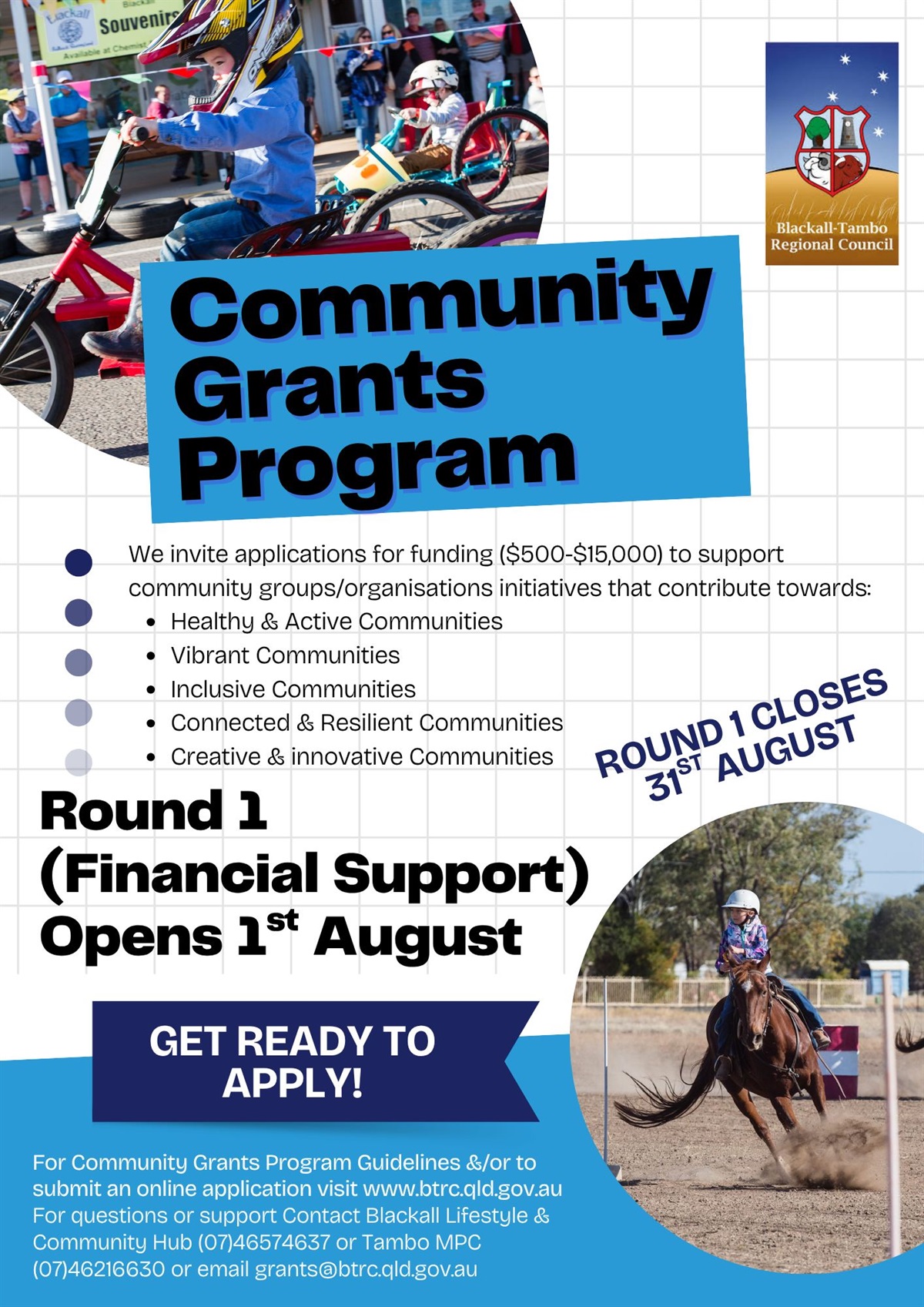 Community Grant Program Round 1 | Blackall-Tambo Regional Council